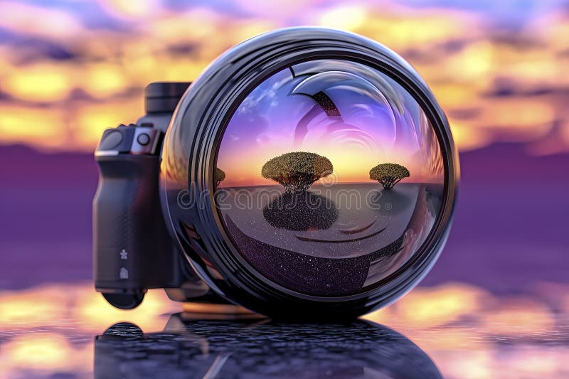 Experience the Future of Photography with AI Camera Artwork. Vibrant ...