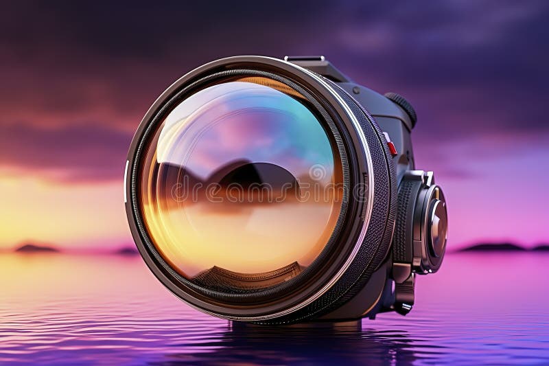 Experience the Future of Photography with AI Camera Artwork. Vibrant ...