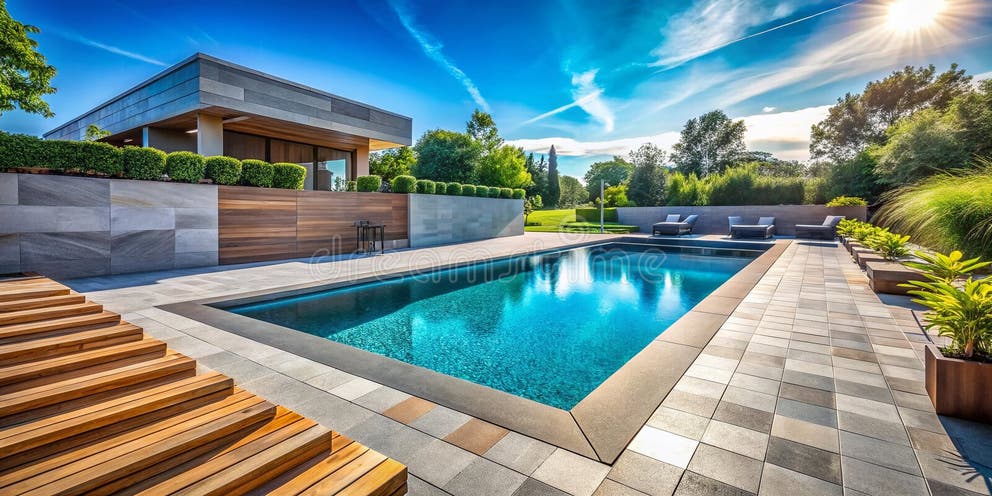 Modern Pool Coping Designs a Stunning Showcase of Sleek Stone Geometric ...