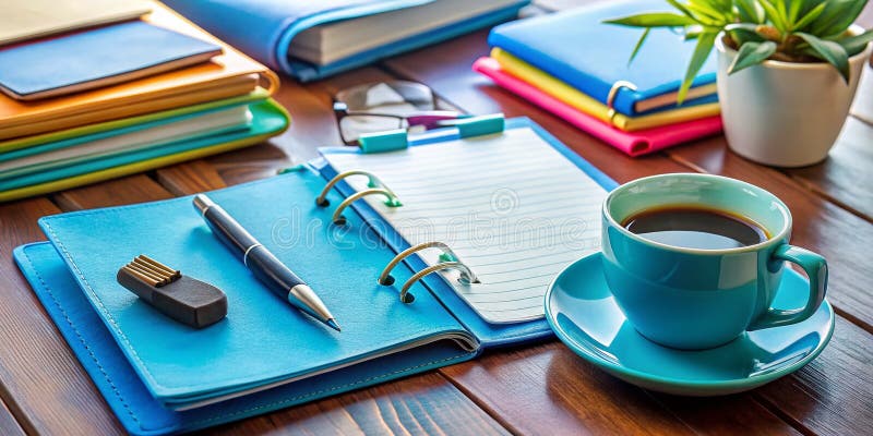 Boost Productivity with a Stylish Blue Planner a Cozy Workspace Setup ...