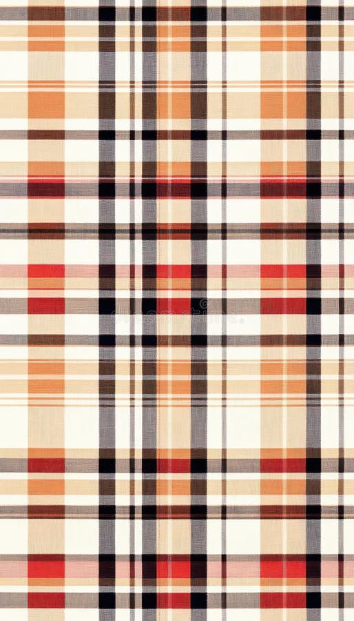 Transform Your Screen with a Stunning Beige Plaid Pattern Wallpaper ...