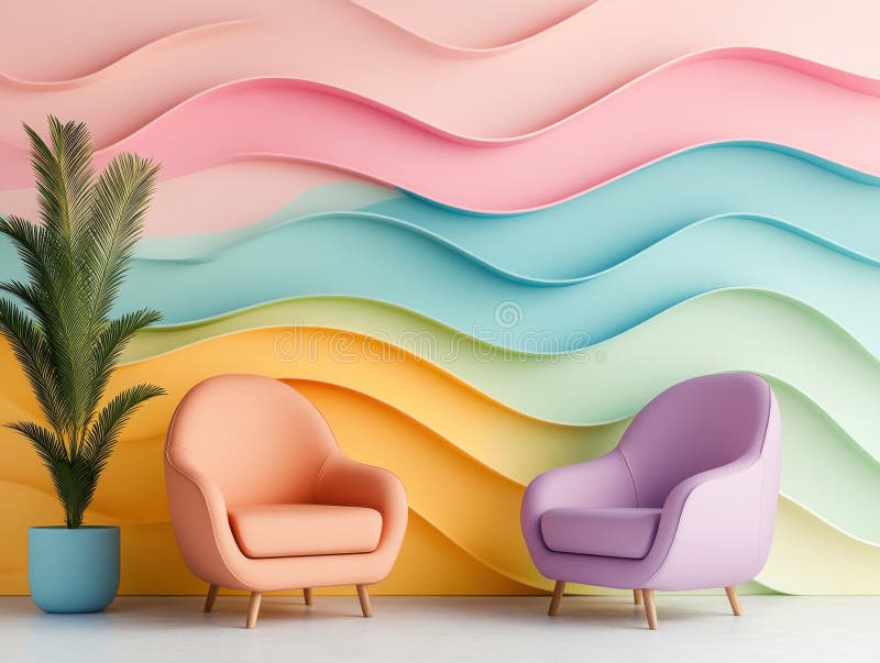 Transform Your Space with Artistic Accent Walls Vibrant Tones, Sleek ...