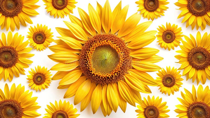 Elegant Sunflower Petal Radial Pattern Wallpaper a Stunning Abstract ...