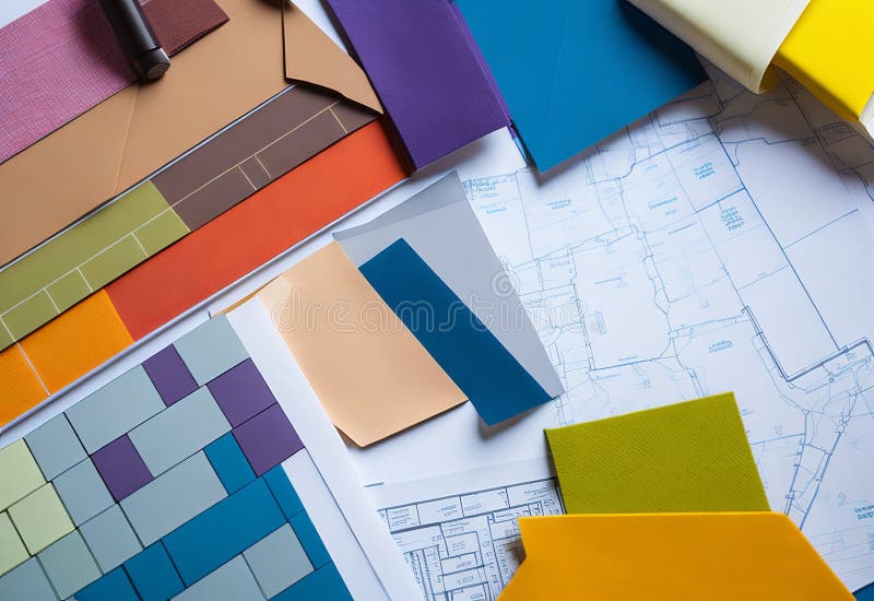 Transform Your Space with Interior Design: Color Samples, Materials ...