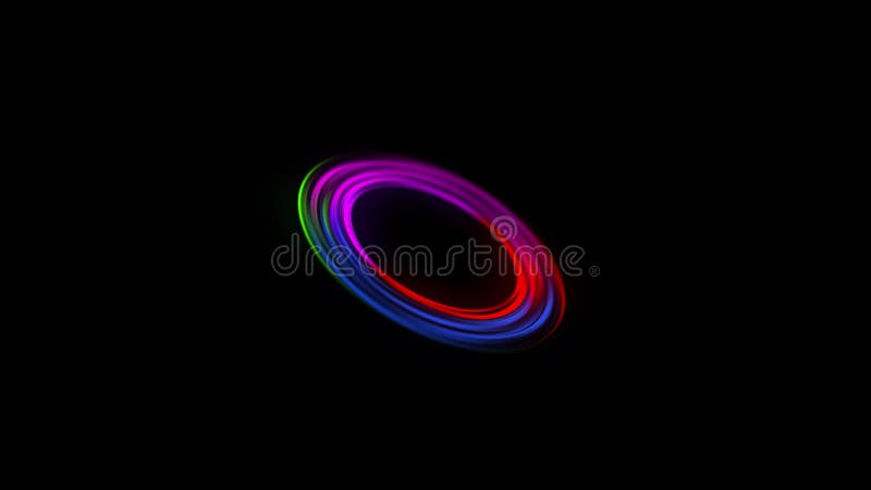 Glowing Multicolored Circle: Soft Background Animation. Background ...