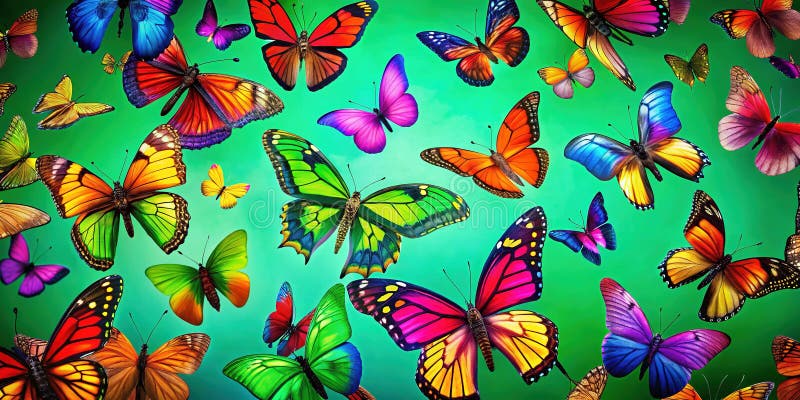 Enchanting Colorful Butterfly Transition for 4K Video Projects Graceful ...