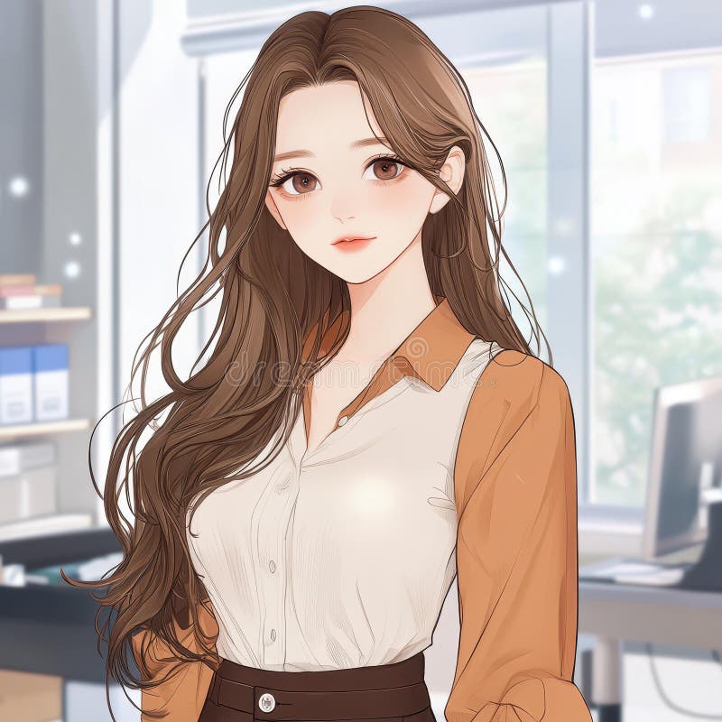 Transform Your Workspace with a Stunning Manhwa Anime Office Background ...