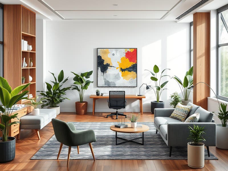 Inspiring Eclectic Office Design Ideas a Modern Workspace Oasis with ...