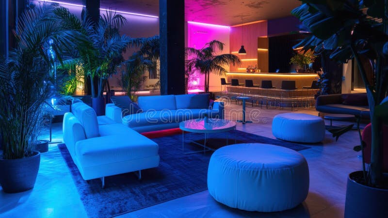 Transformable Lounge Area for Relaxation and Socialization Modern Bar ...