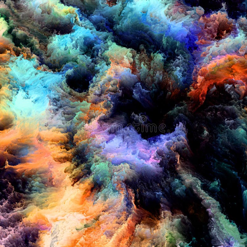 Transformation in Active Textures Stock Illustration - Illustration of ...