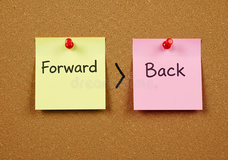 Transformation Board Showing Forward and Back Progress Notes Concept ...