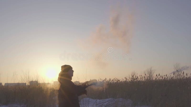 Transformation of Boiling Water into Steam at Low Temperature Stock ...
