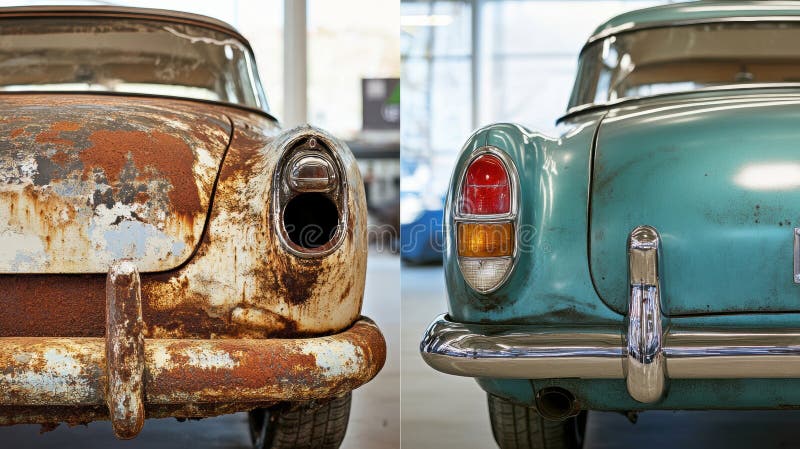Transformation of a Classic Car from Rusty Relic To Shiny Restored ...