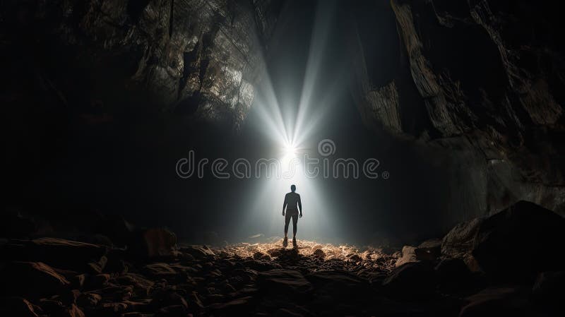 Transformation from Dark To Light Stock Illustration - Illustration of ...