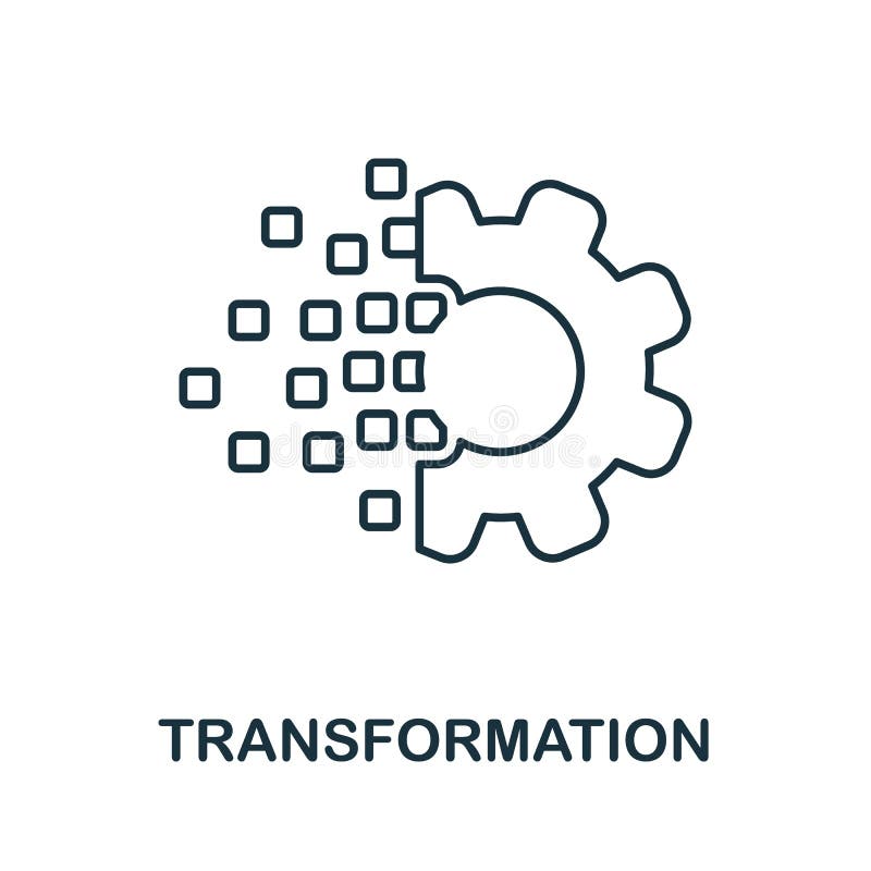 Transformation Icon. Line Element from Production Management Collection ...