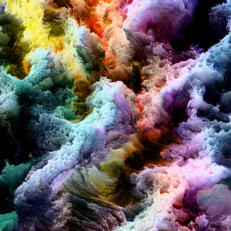 Transformation of Kinetic Textures Stock Illustration - Illustration of ...