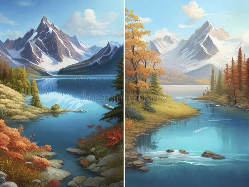 Before-and-after Transformation of Landscapes Due To Rising ...