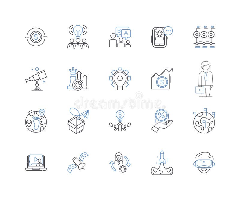 Transformation Line Icons Collection. Metamorphosis, Revolution, Growth ...