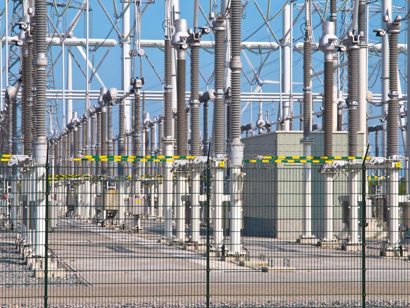 Transformation Power Station Diagonal Stock Photo - Image of circuit ...