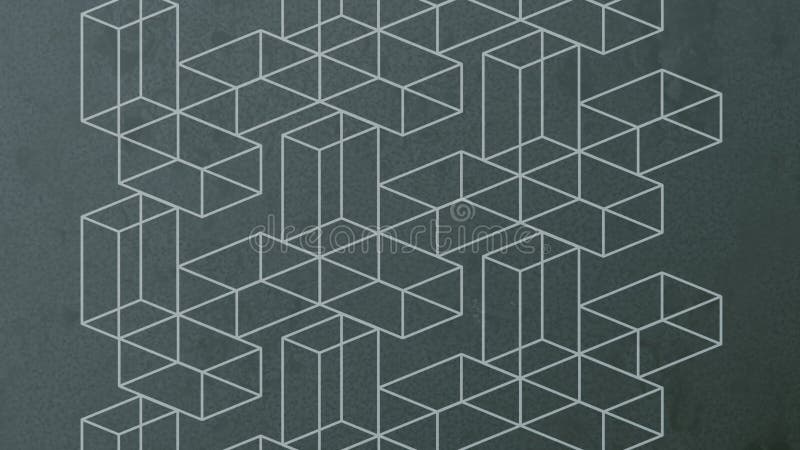 Transformation of Rectangular Objects on a Dark Background. 3d ...