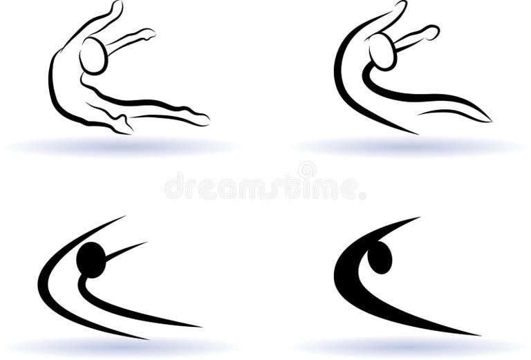 Transformation of the Silhouette Stock Vector - Illustration of design ...