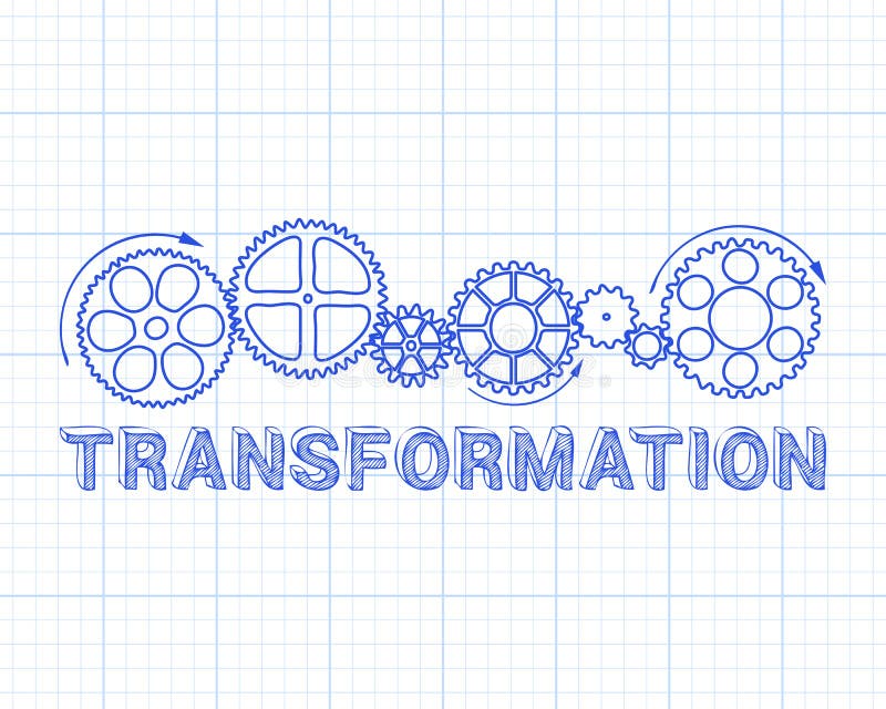 Transformation Paper Letters Stock Vector - Illustration of newspaper ...