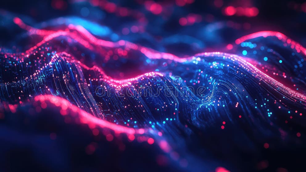 Transformation Warping Data Cluster Stock Illustration - Illustration of grouping, blending ...