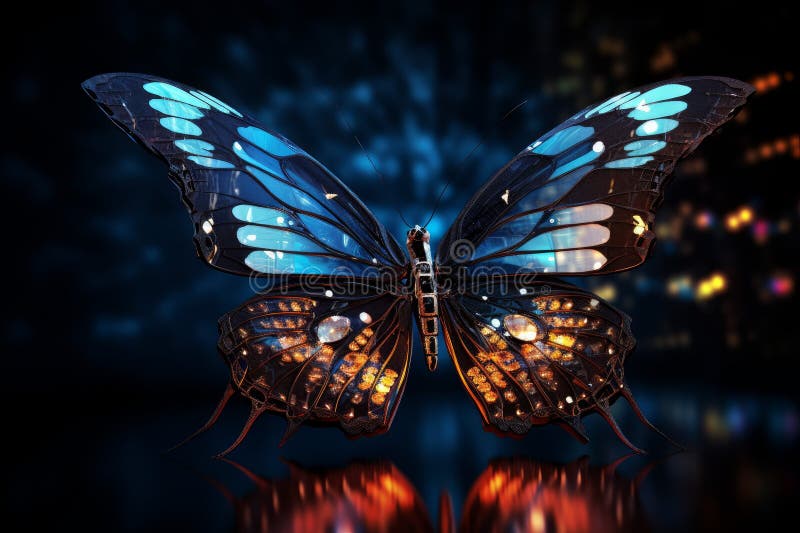 Transformative Information Technology Butterfly. Generate Ai Stock ...