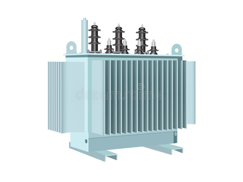 Transformer Vector Installation on White Background. Isolated Cartoon ...