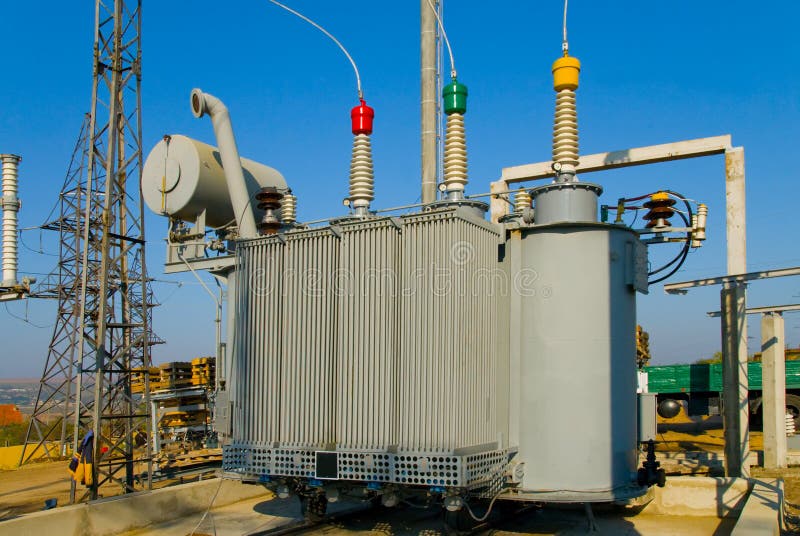 Electricity Pylon stock image. Image of high, factory - 42561317