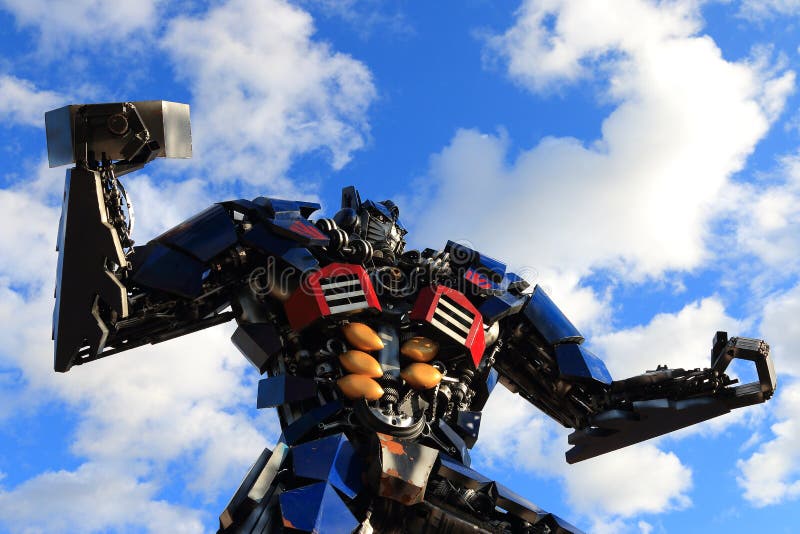Transformer Against the Background of the Cloudy Sky Editorial Stock ...