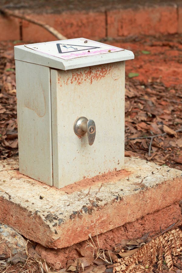 Transformer Cabinet, Outdoor Electric Control Box Stock Photo - Image ...