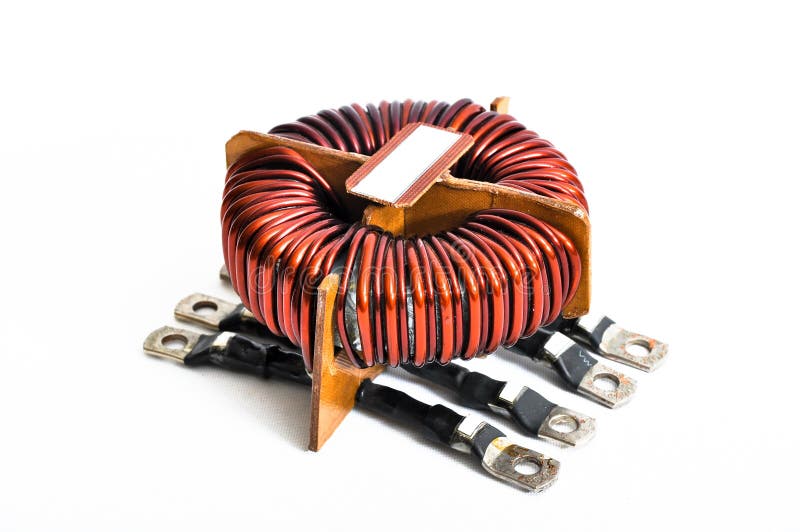 Transformer copper coil stock image. Image of frequency - 115027165