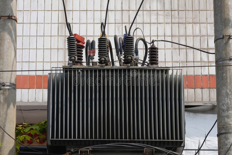 Transformer Distribution on the Main Electricity Network Stock Image ...