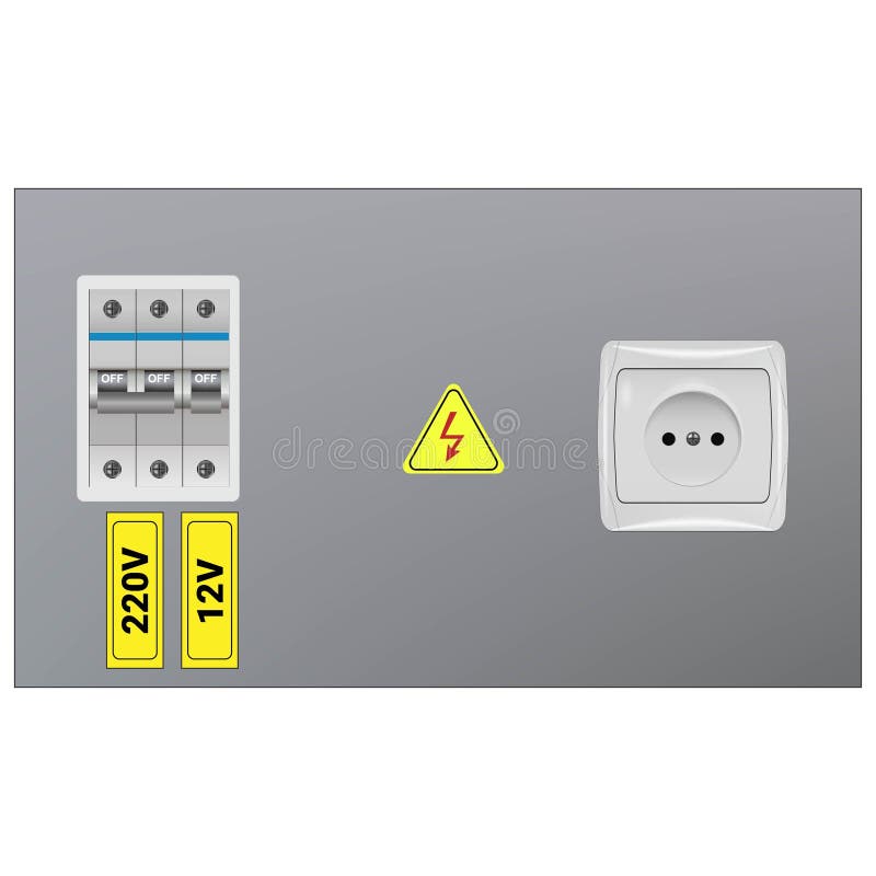 Transformer Electrical Box. Fuse Box. Power Switch Panel. Electrical ...