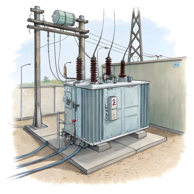 A Transformer, an Electrical Device Used To Change Voltage Levels in ...