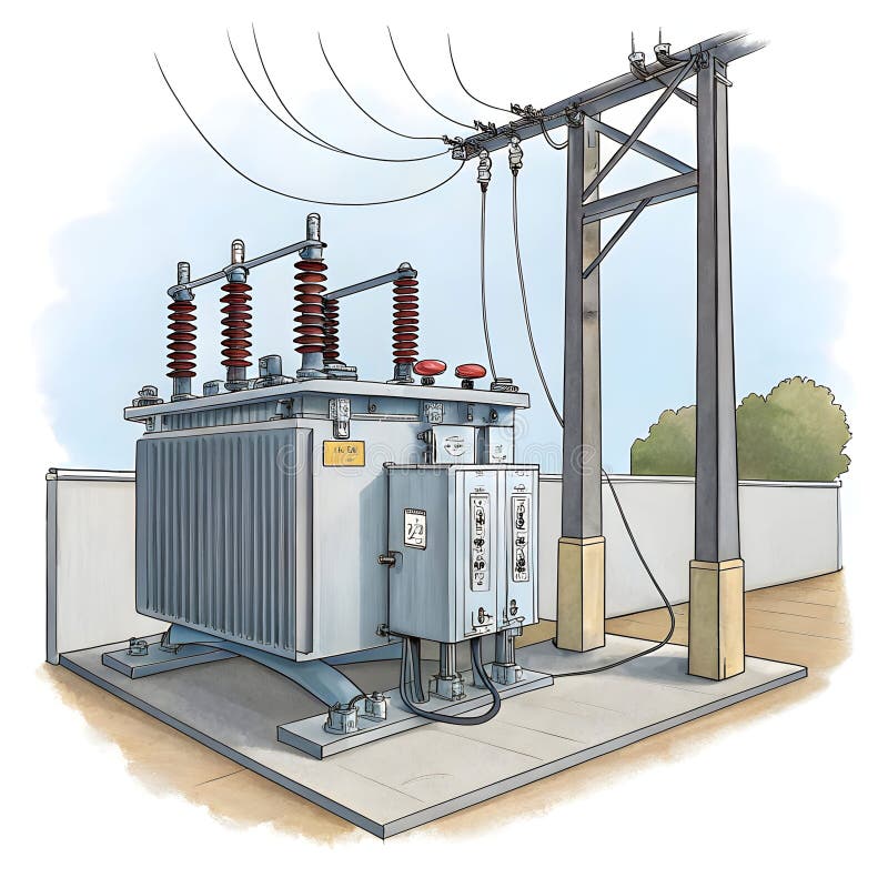 A Transformer, an Electrical Device Used To Change Voltage Levels in ...