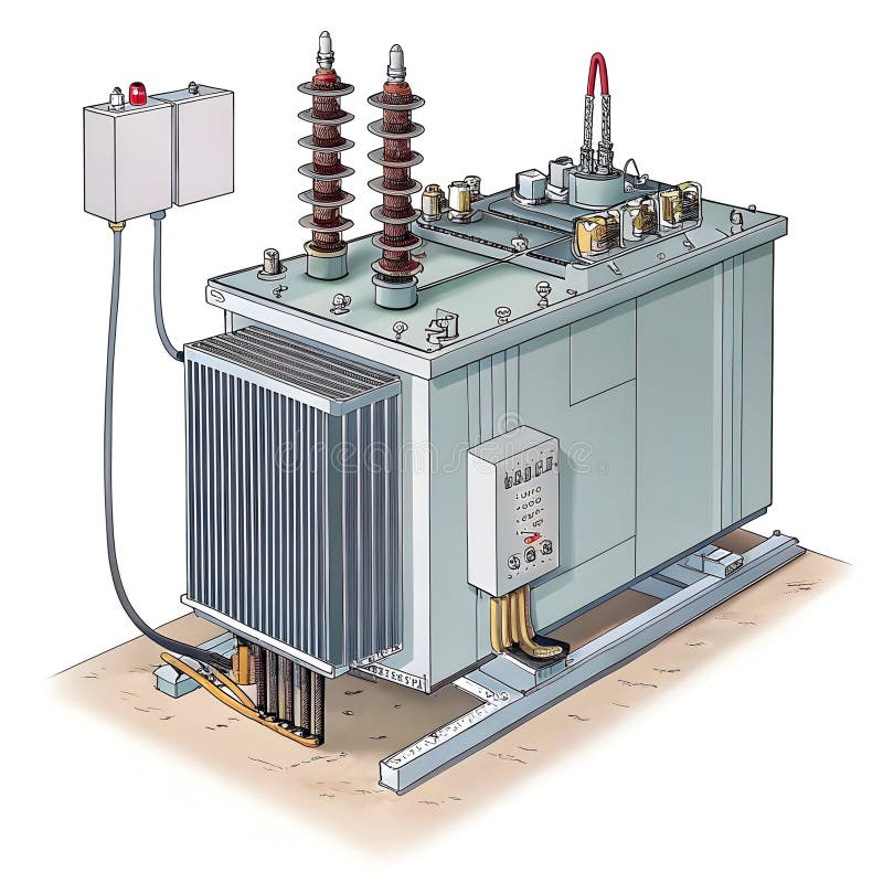 A Transformer, an Electrical Device Used To Change Voltage Levels in ...