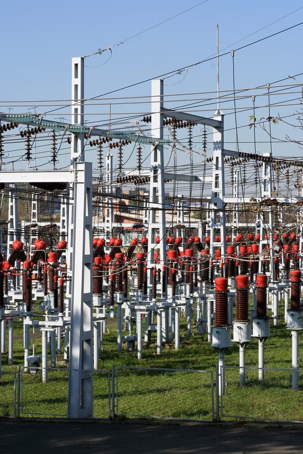 Electrical Substation For Heavy Current With Resistors Stock Image ...