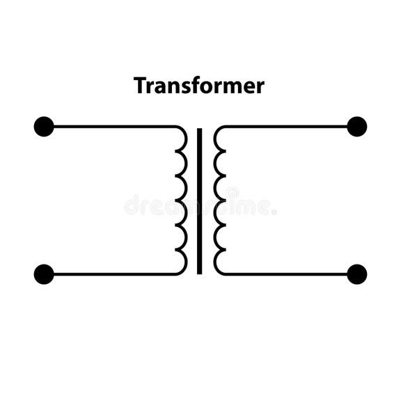 Transformer. Electronic Symbol. Illustration of Basic Circuit Symbols ...
