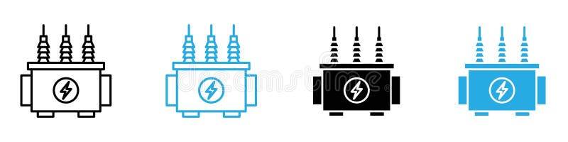 Electrical Transformer Icon Perfect for Utility and Electrical ...