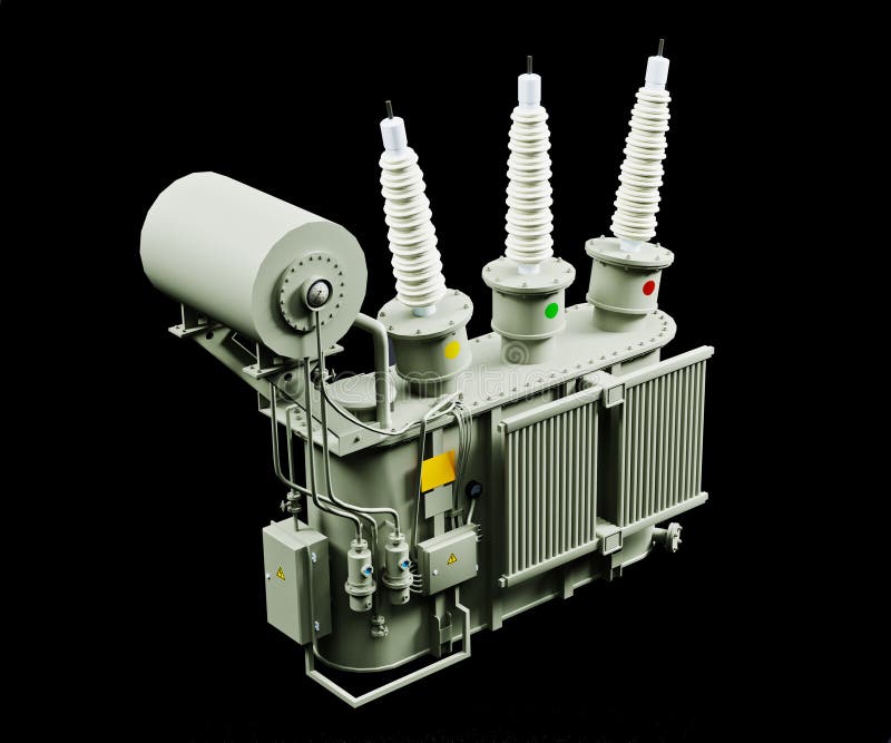 Transformer 3d model stock illustration. Illustration of electric ...