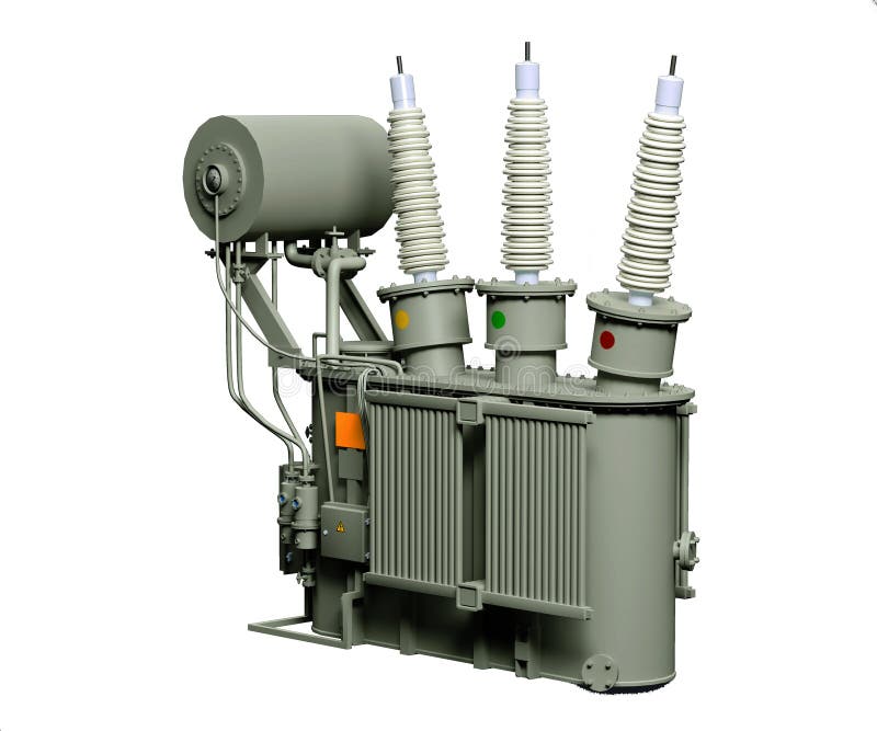 Transformer 3d model stock illustration. Illustration of electric ...