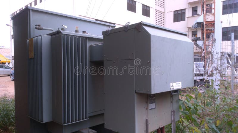 Transformer for Power Supply To Homes. Stock Photo - Image of transport ...