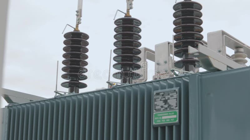 Solar Station Equipment. a Transformer at a Power Plant, a Transformer ...
