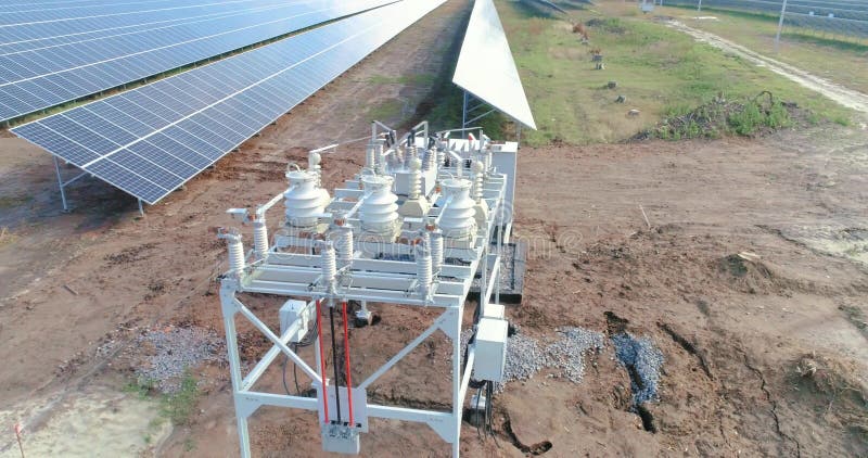 Transformer at a Solar Power Station. Transformer at a Power Plant ...