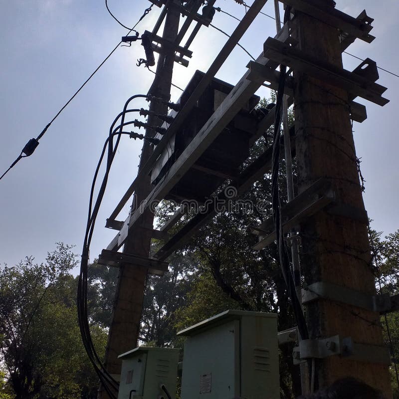 Transformer in Rural Iowa Electrical Substation Stock Photo - Image of ...