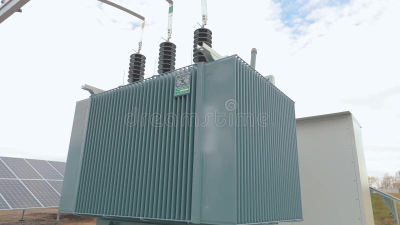 Transformer at a Solar Power Station. Transformer at a Power Plant ...