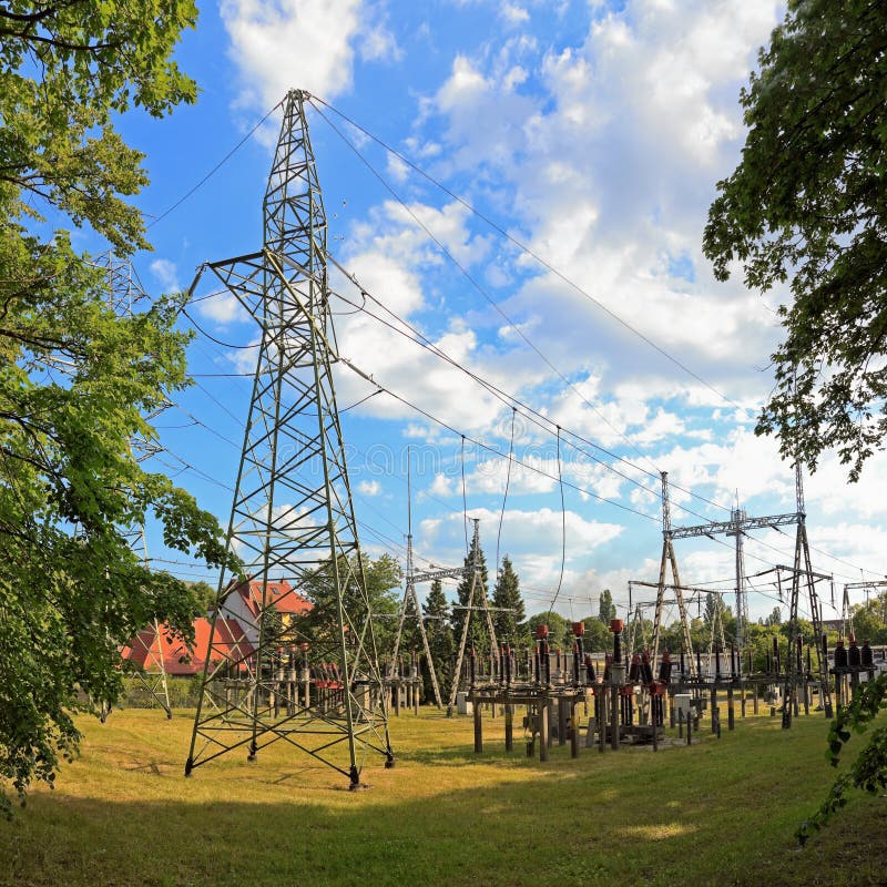Transformer station stock photo. Image of network, electrical - 15121720