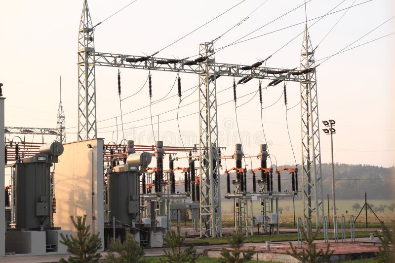 Transformer station stock image. Image of ecology, electricity - 46274945